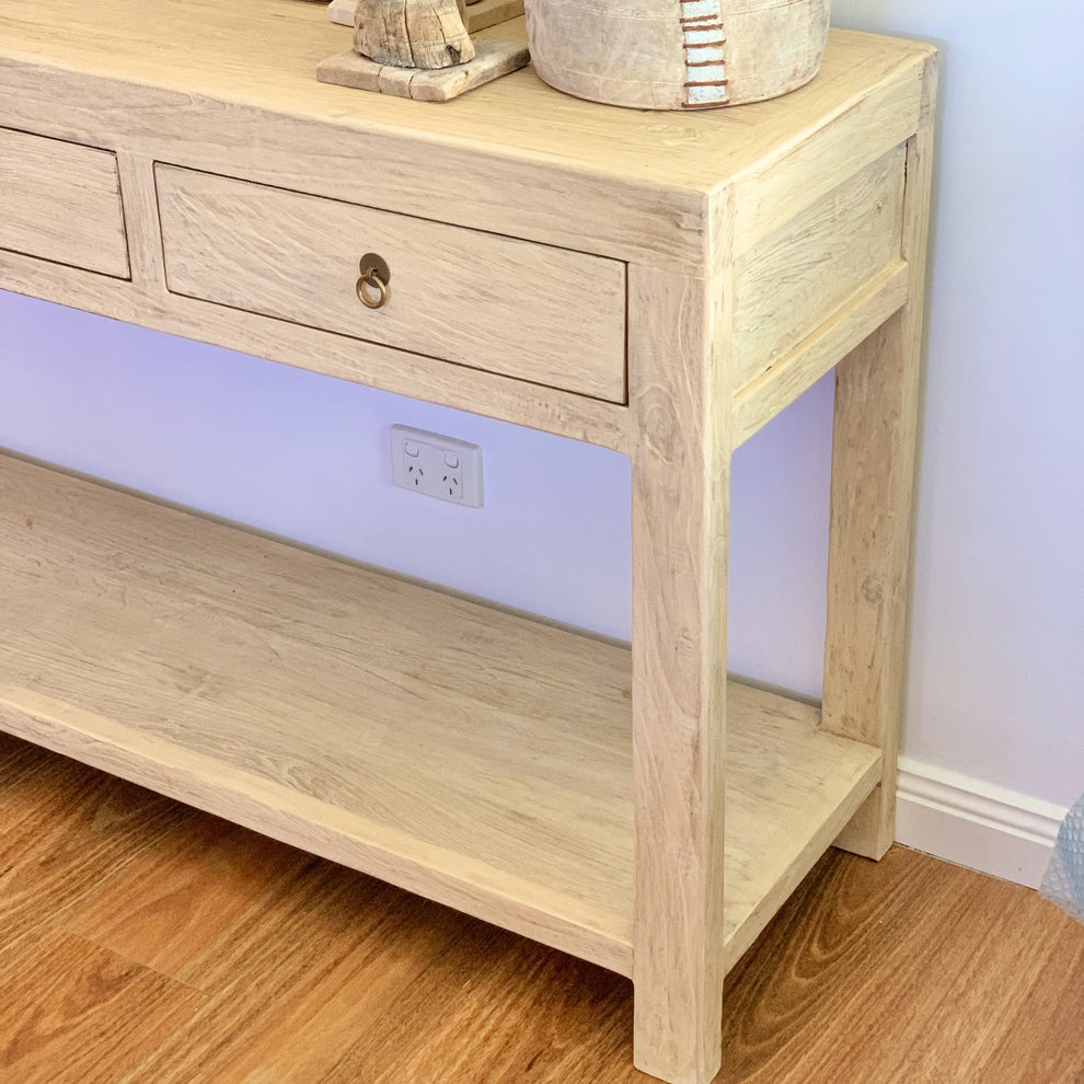 Zara Console | 160cm | Natural Elm – The-Byron