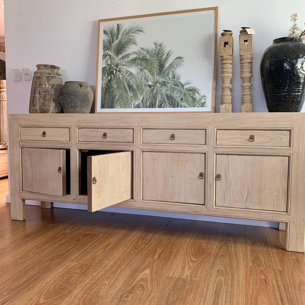 Reclaimed Elm Buffet | 220 cm | Natural Elm – The-Byron